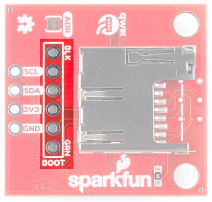 SparkFun Qwiic OpenLog Open-source datalogging Board Works over I2C Supports microSD FAT16/32 cards up to 32GB Configurable baud rates up to 115200bps Preprogrammed ATmega328 with Optiboot bootloader