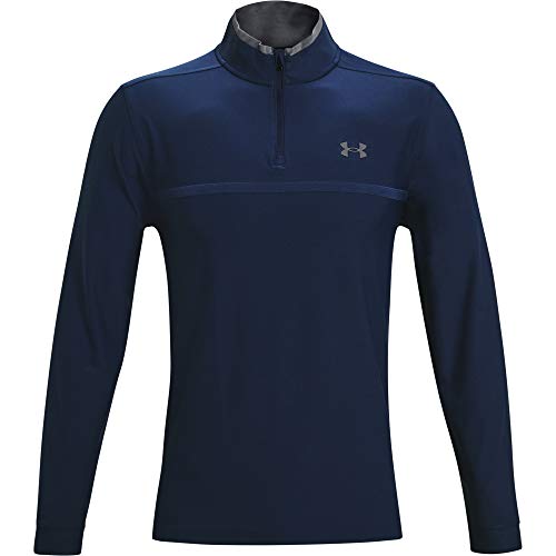 Under Armour Playoff 2.0 1/4 Zip T-shirt, Academy Blue (408)/Pitch Gray, Large