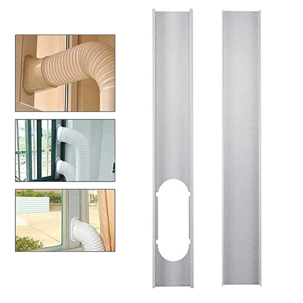 Window Slide Kit Plate/Window Adapter, Portable AC Vent Kit Exhaust Hose Connector Kit Window Slide Kit Plate 6 inch Window Adapter for Portable Air Conditioner