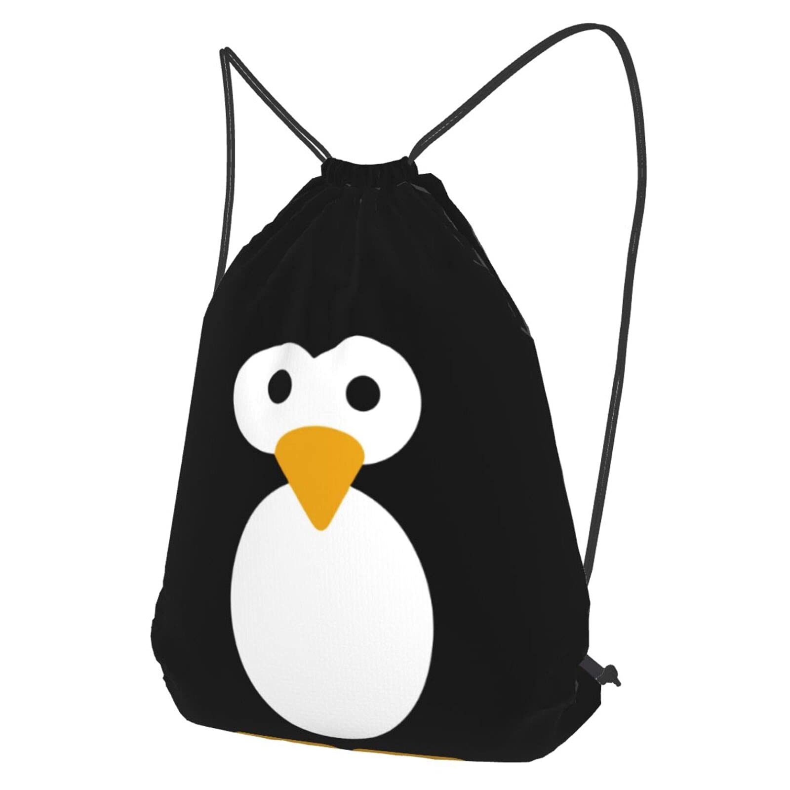 TumzfhQ Drawstring Gym Backpack for Men Women Penguin Pattern Lightweight String Bag Sackpack Workout Bag Use for School Traveling Sport Yoga Shopping Beach