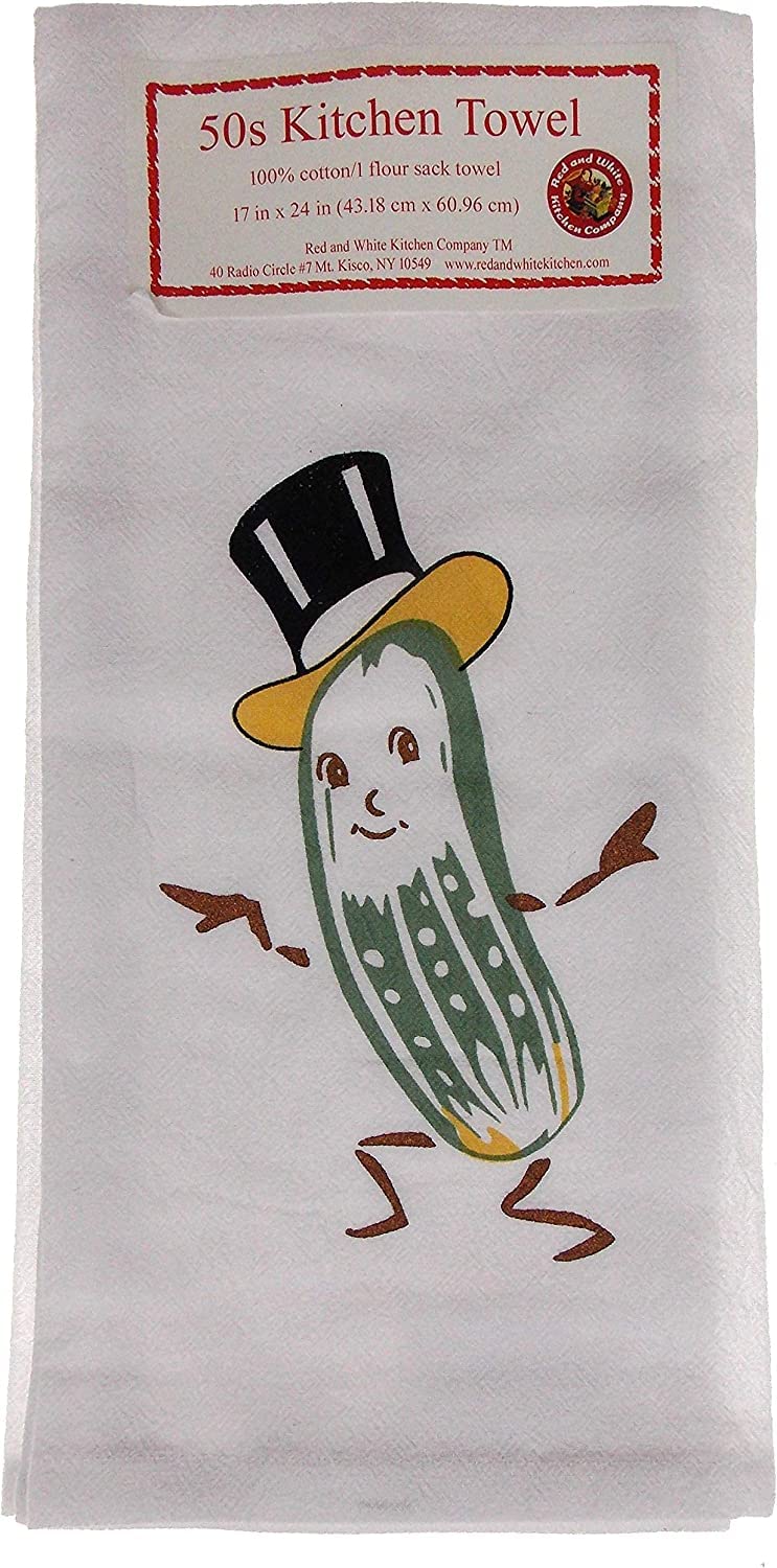 Yodeling Pickle Bundled with a Mr Pickle & Mrs Pickle Kitchen Towel
