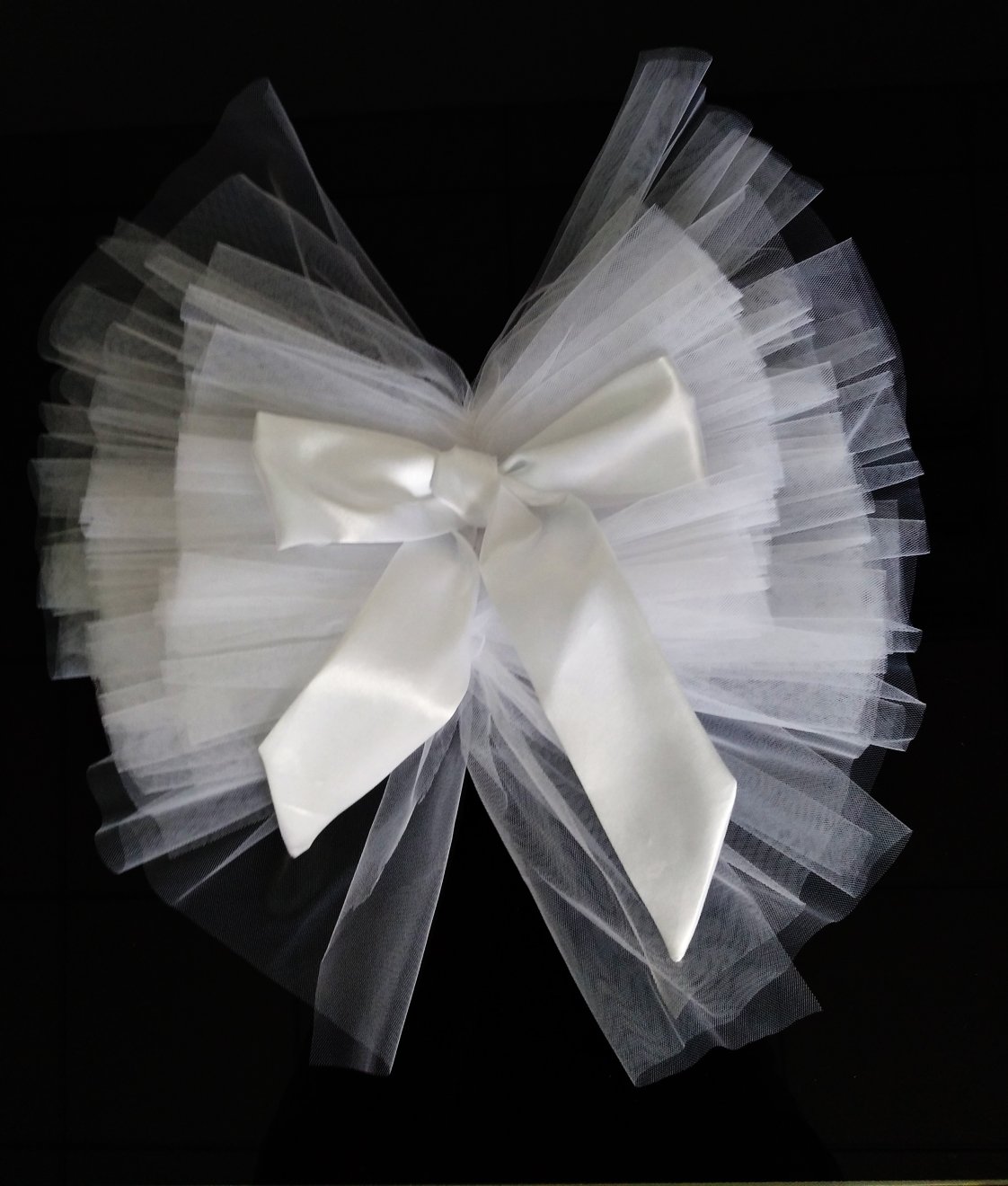 Ruolai Women's Bikini Veil Booty Veil for The Bride Booty Cover for The Bride Bridesmaids White Booty Veil