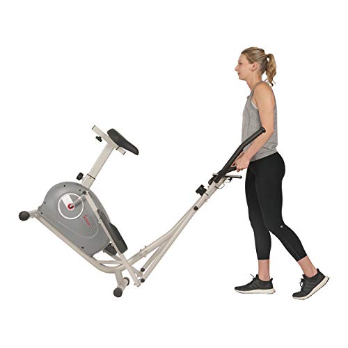 Sunny Health & Fitness 2 in 1 Magnetic Elliptical Upright Bike - SF-E3903