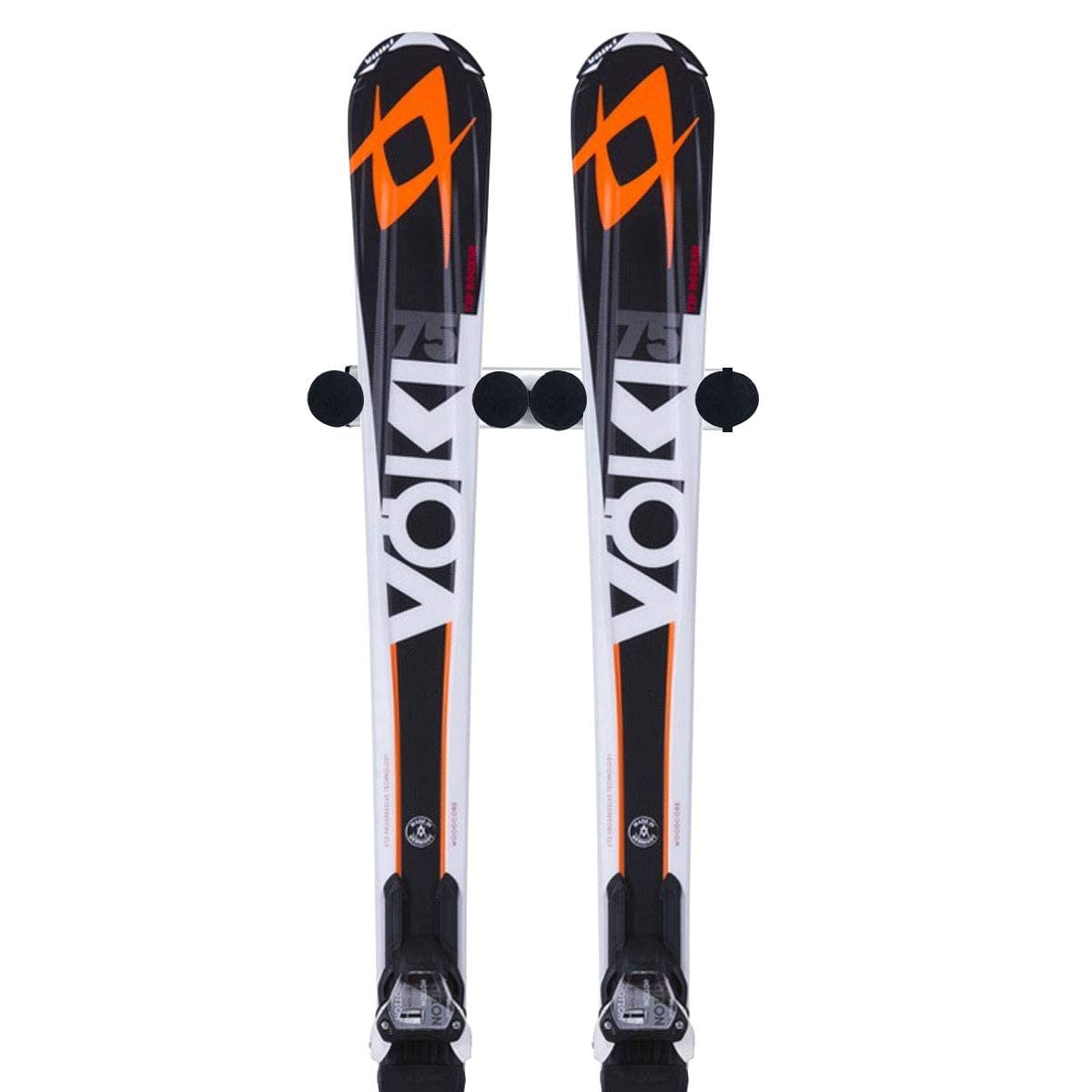 UPHAN PEMPES Floating Ski Display Wall Mount, Indoor Floating Minimalist Storage Rack Store Your Board Ski Wall Rack Display, Snowboard Rack Wall Mount hanger, Home and Garage Skiing Storage SK35
