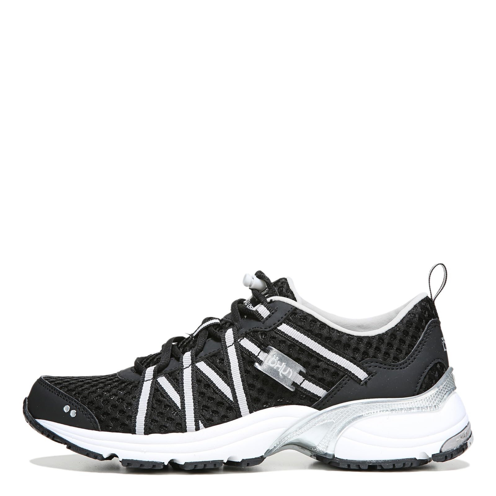 Ryka Womens Hydro Sport Cross Training Water Shoe, Black/White, 8.5 US