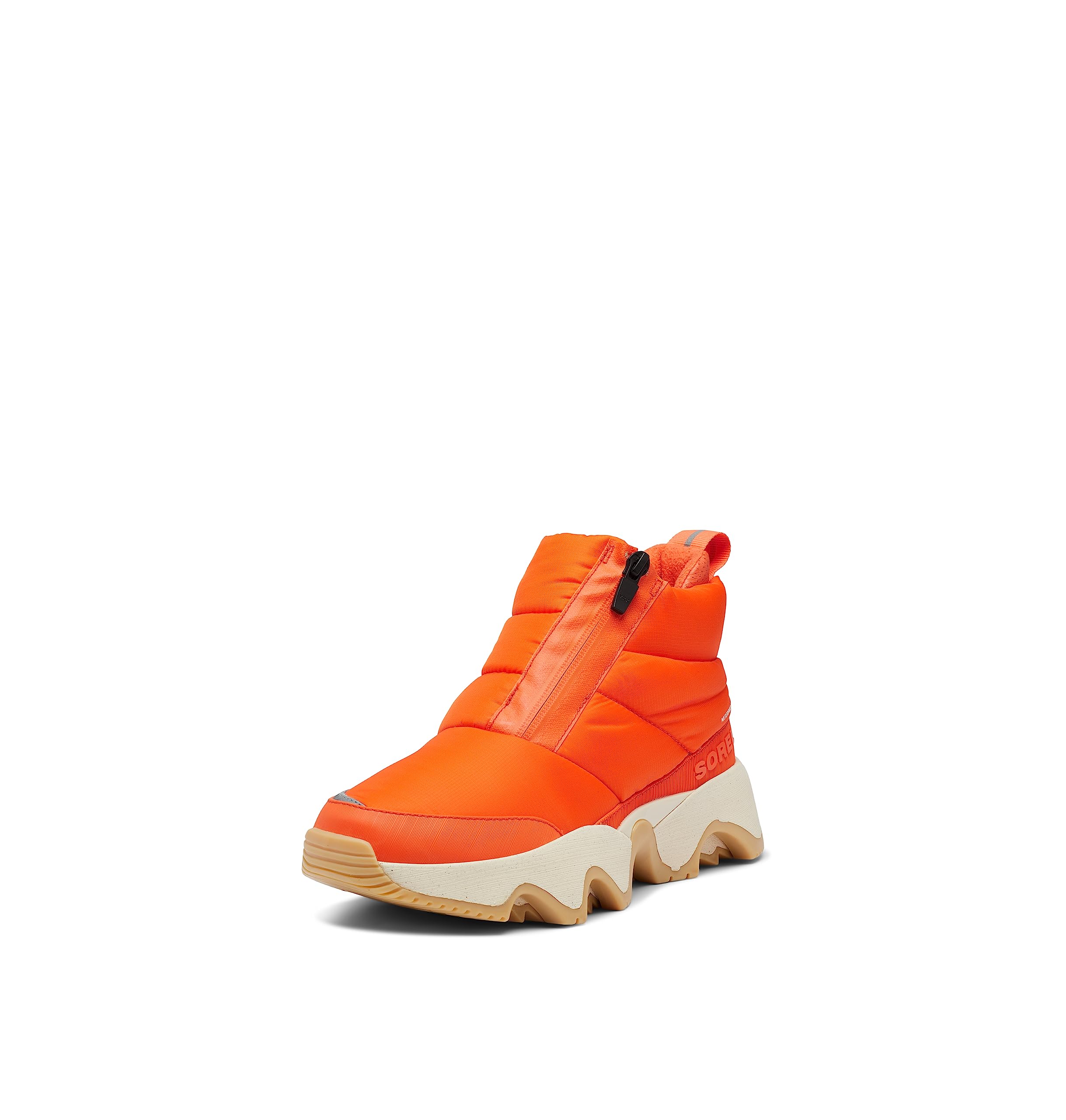 Sorel Women's Kinetic Impact Puffy Zip Waterproof Shoes - Optimized Orange, Bleached Ceramic - Size 7
