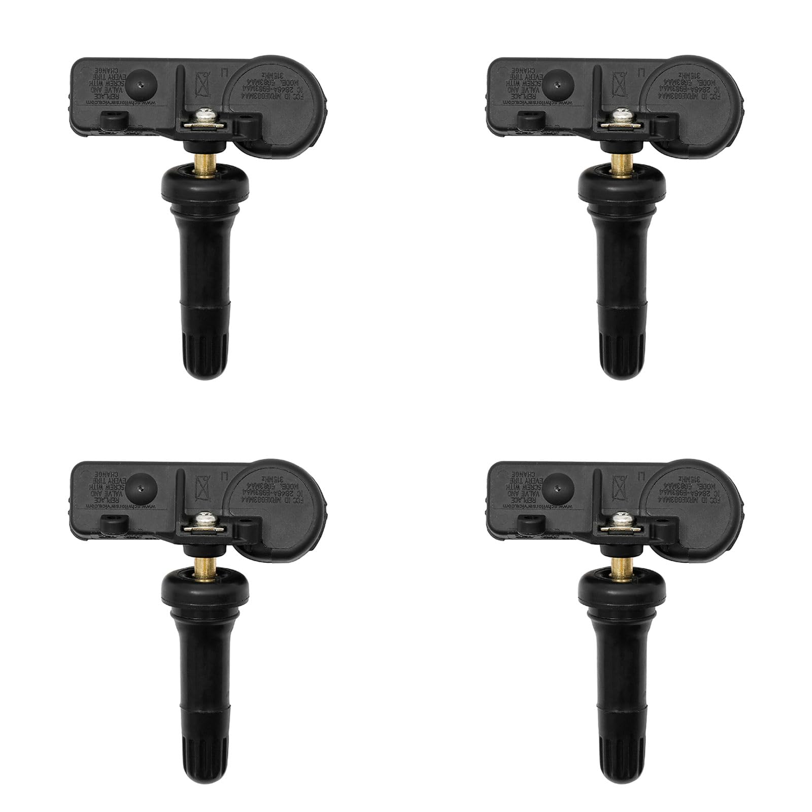 TPMS Sensor Tire Pressure Sensor 315MHz 4PCS Compatible with Ford F250 F350 F450 Focus| Lincoln MKS Mercury Milan & More Replaces# DE8T-1A180-AA, 9L3Z-1A189-A, CM5T-1A180-AA