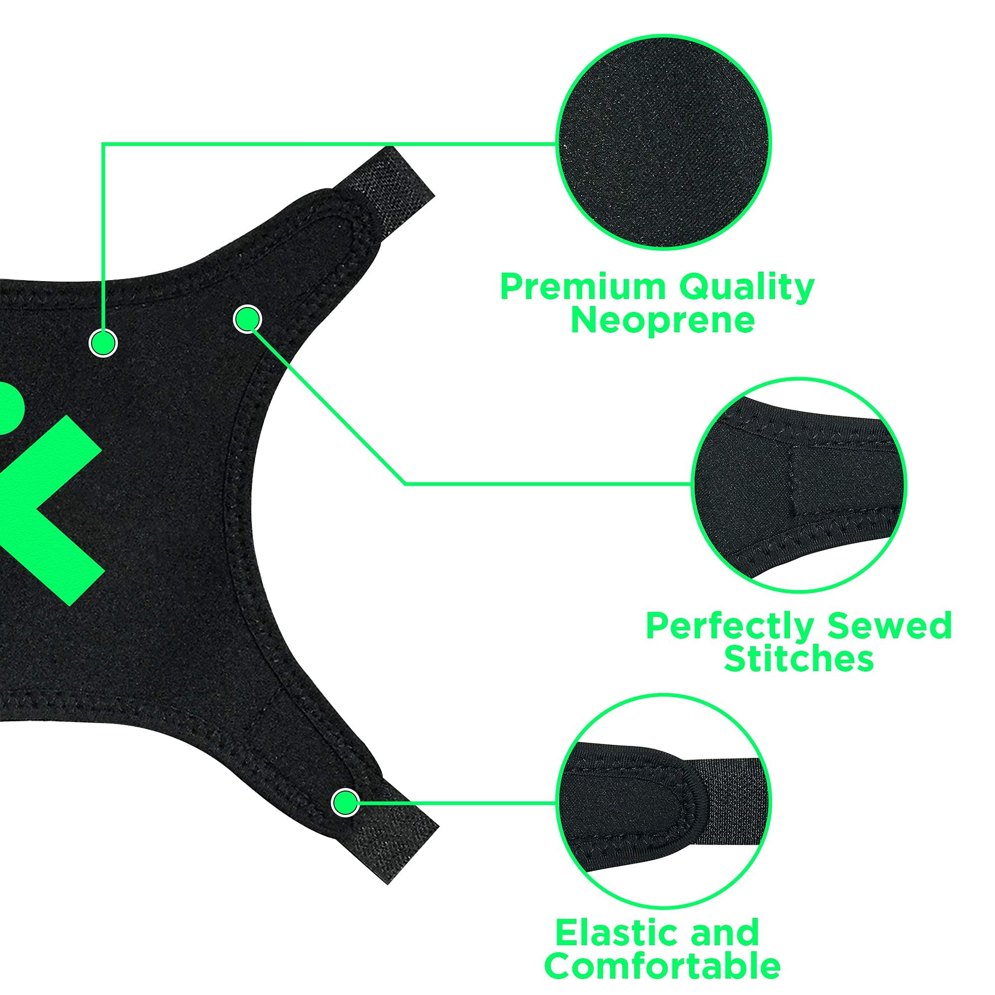 Volleyball Training Equipment 'VolleyPal' Volleyball Rebounder Engineered w/ Neoprene 3000X Technology Fabric & All Around Stitched-Edges. Improve Your Overhand Serving (Black & Green)