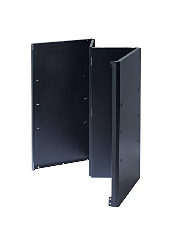 TRINITY 24 Inch Garage Storage Cabinet, 22 Gauge Steel, Wall-Mount, Adjustable Shelf and Reversible Door for Tools, Cleaning Supplies, and More, Black