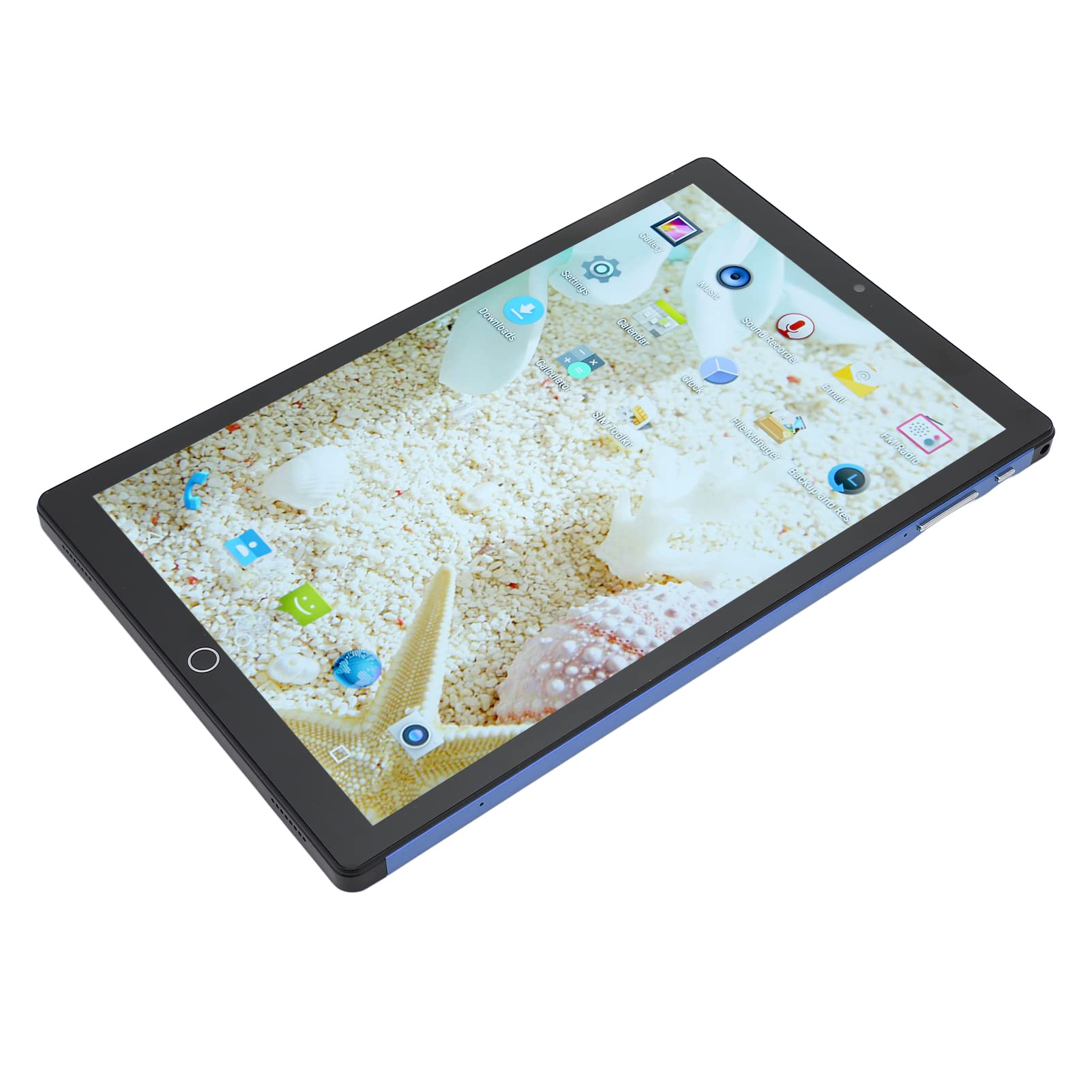 Tablet PC, 10.1in Tablet Type C Rechargeable 1920x1080 128GB ROM 6GB RAM Blue for Entertainment (US Plug)