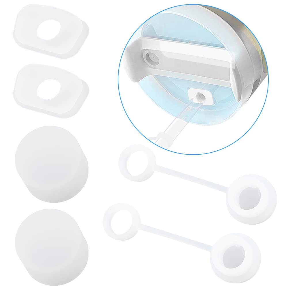 Upmely Silicone Spill Stopper for Stanley Cup 1.0 40oz 30oz,Leak Stopper Compatible with Quencher H2.0 FlowState Tumbler 30oz 40oz for stanley accessories 6pack