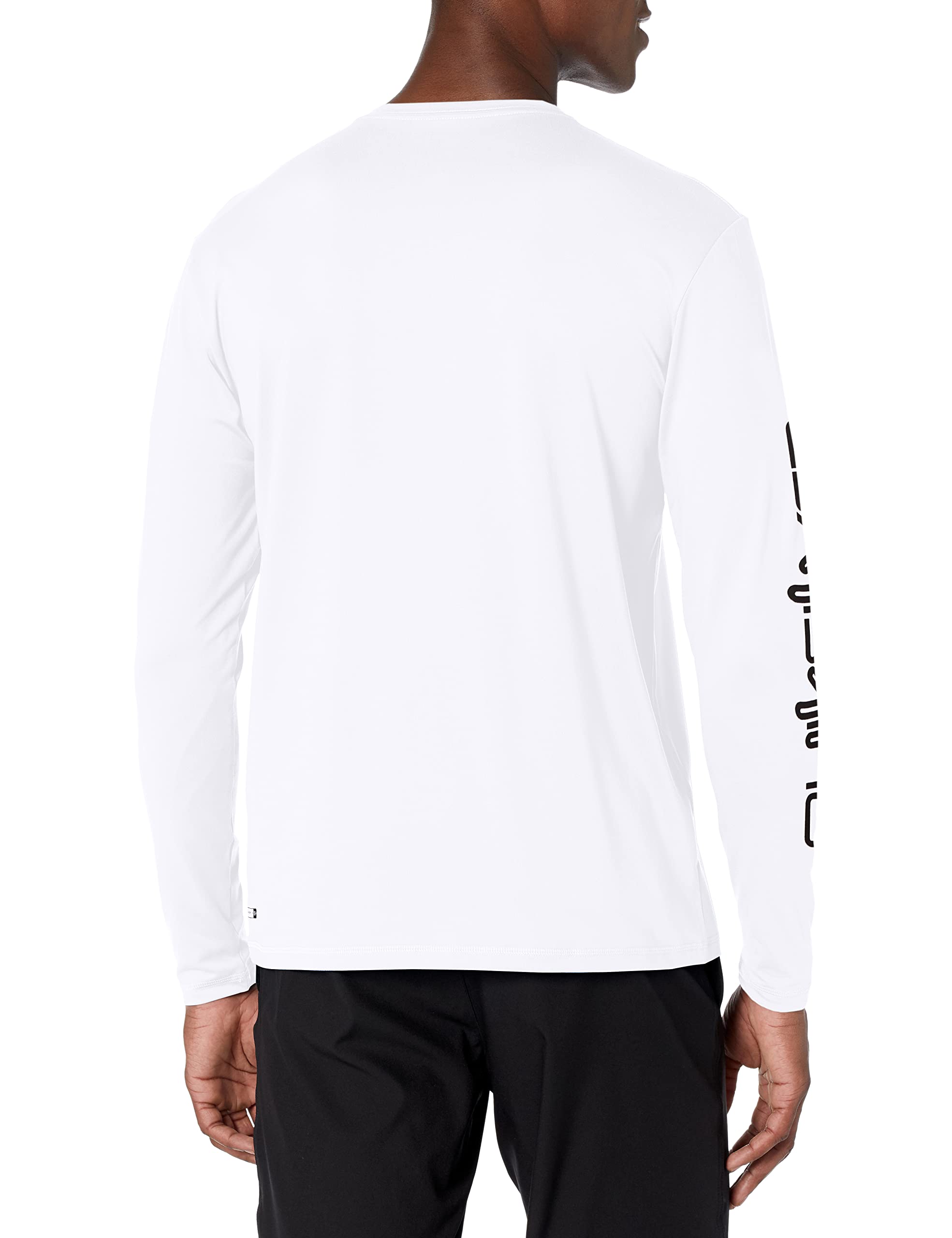 Quiksilver mens Omni Session Long Sleeve Rashguard Surf Rash Guard Shirt, White, Large US
