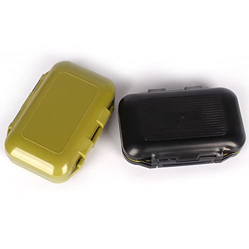 WDSHY 12 Compartments Plastic Fishing Box Bait Two-Color Fishing Tackle Boxes Fish Lures Hooks Storage Accessories (Color : D)