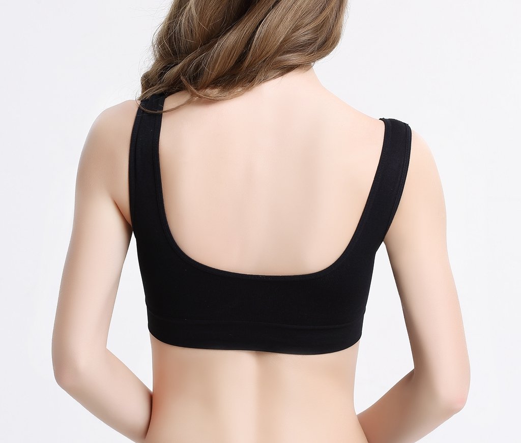 Women's Comfort Workout Sports Bra Low-Impact Activity Sleep Bras Pack of 4 3XL