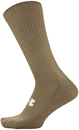 Under Armour Men's UA HeatGear Tactical Boot Socks LG Brown