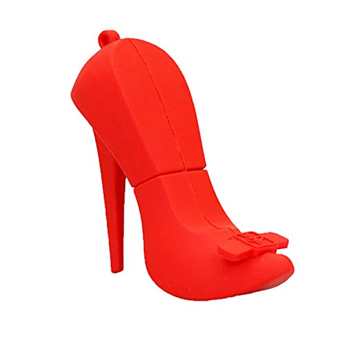 USB Flash Drive 256GB Thumb Drives - Mini Cartoon Red High Heels Shoes USB 3.0 Memory Stick Pendrive - Portable USB Drive Multipack Data Storage Pen Drive - Civetman