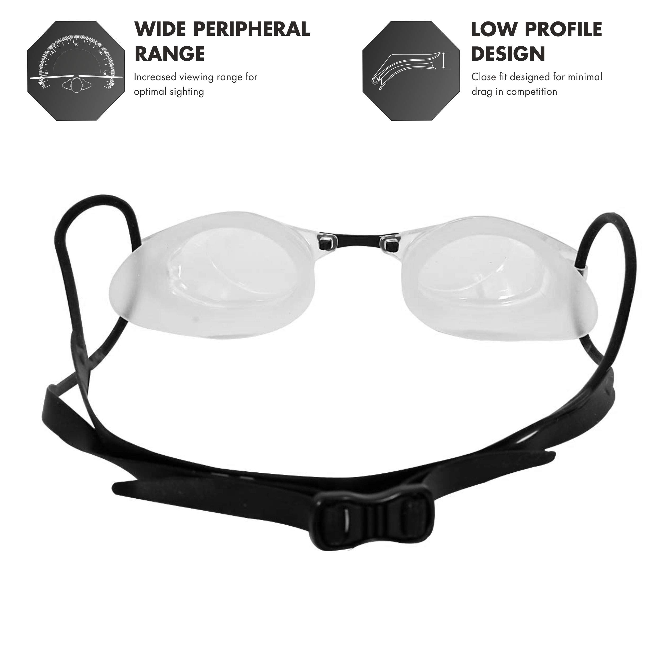 TYR Stealth Racing Swimming Goggle, Clear