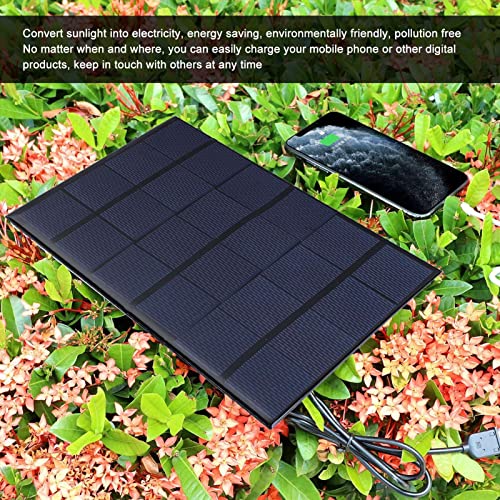 UPQRSG Mini Solar Panel, Monocrystalline Silicon Small Portable Solar Panel Charger, Energy Saving High Efficiency Usb Solar Panel, for Outdoor, Field Work