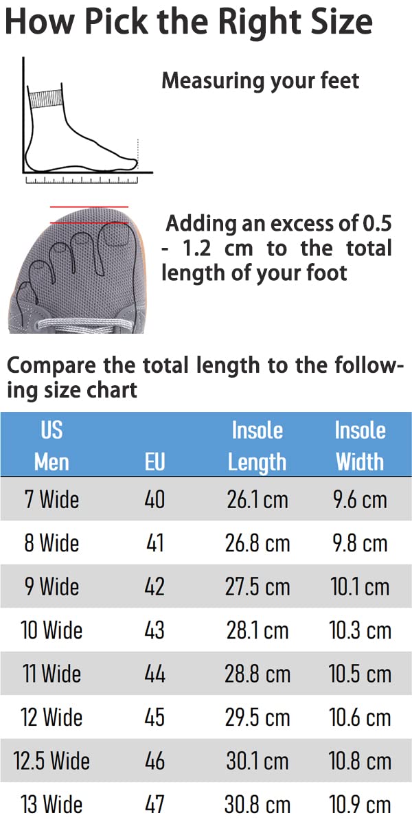 WHITIN Men's Extra Wide Width Trail Running Shoes Minimalist Barefoot Low Zero Drop Size 11W Gym Workout Fitness Sneakers Weightlifting Green Gum 44