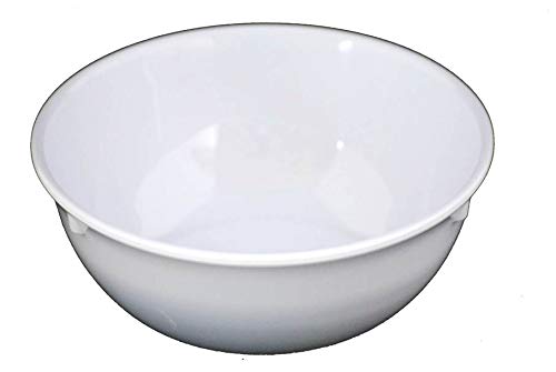 Z-Moments Western Melamine Nappie Bowl Soup Cereal Fruit Snack Bowls, 15-Ounce, 5-1/4" dia., White or Tan #315 (96, White)
