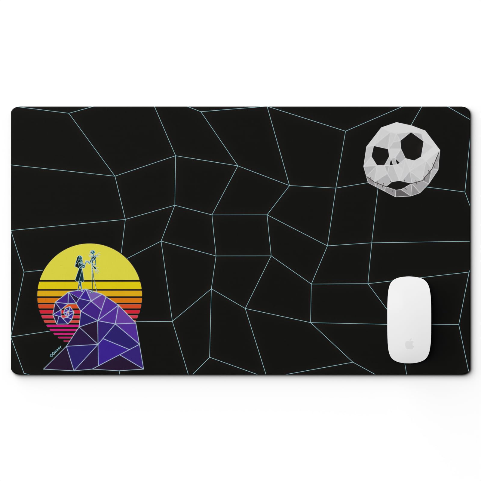 Tim Burtons The Nightmare Before Christmas Mouse Pad for Desk | 10.25 X 8.25 Inches Mousepads for Computers/Home/Office,More – Non-Slip Bottom + Spill Resistant Coating | Jack Skellington Gifts
