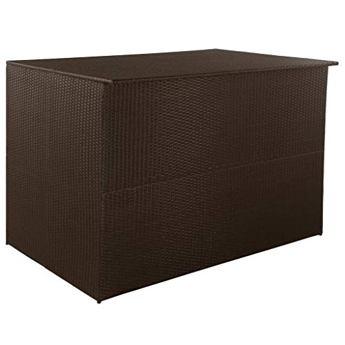 Unfade Memory Garden Storage Box Outdoor Storage Deck Box Patio Furniture 59"x39.4"x39.4"