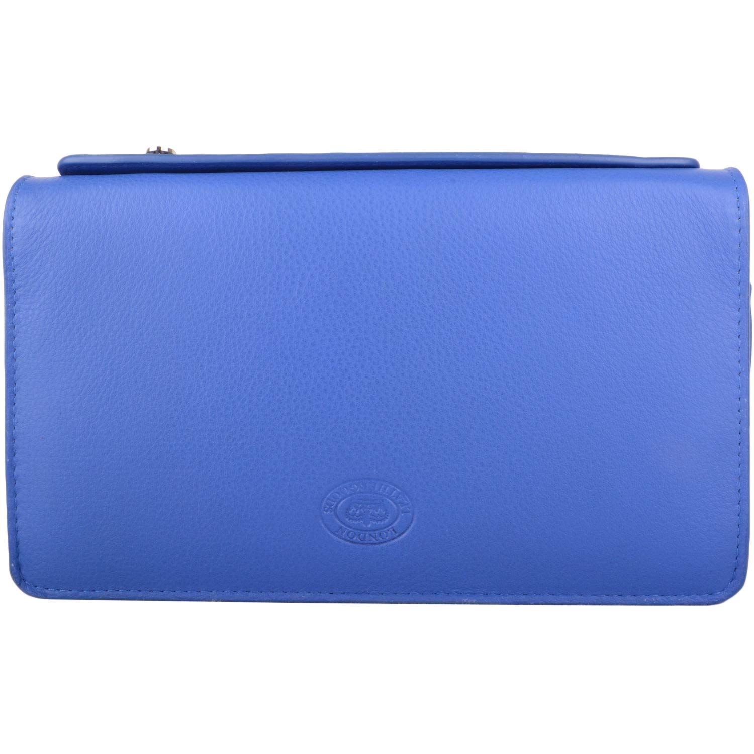 Valita Womens Large Soft Leather RFID Clutch Bag/Purse - Periwinkle