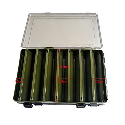 YOUOOK Plastic Box Large Double-Decker Fishing Box Screw Parts Storage Tool Box Storage Fishing Lures Box Accessories Tool Box