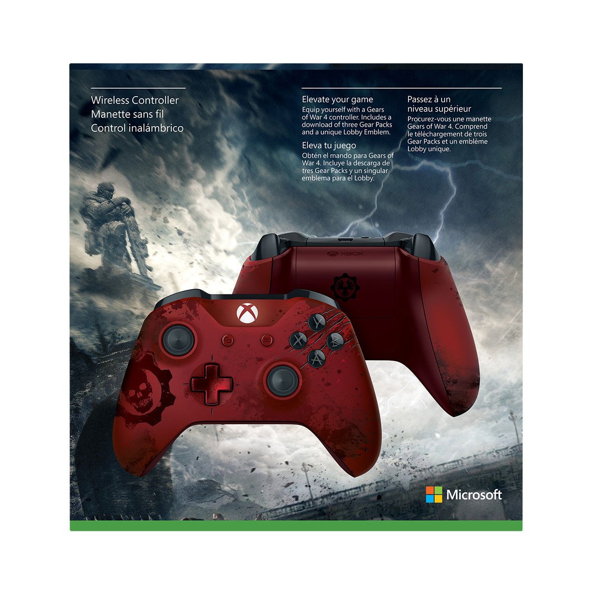 Xbox Wireless Controller – Gears of War 4 Crimson Omen Limited Edition