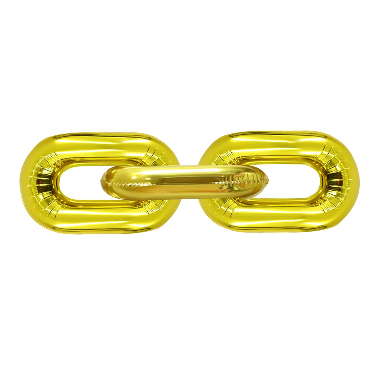 Virtue morals 32 Pcs 16 inch Foil Chain Balloons, Jumbo Chain Balloons for 80s 90s Party Decorations Giant Balloon Chain Balloons Gold