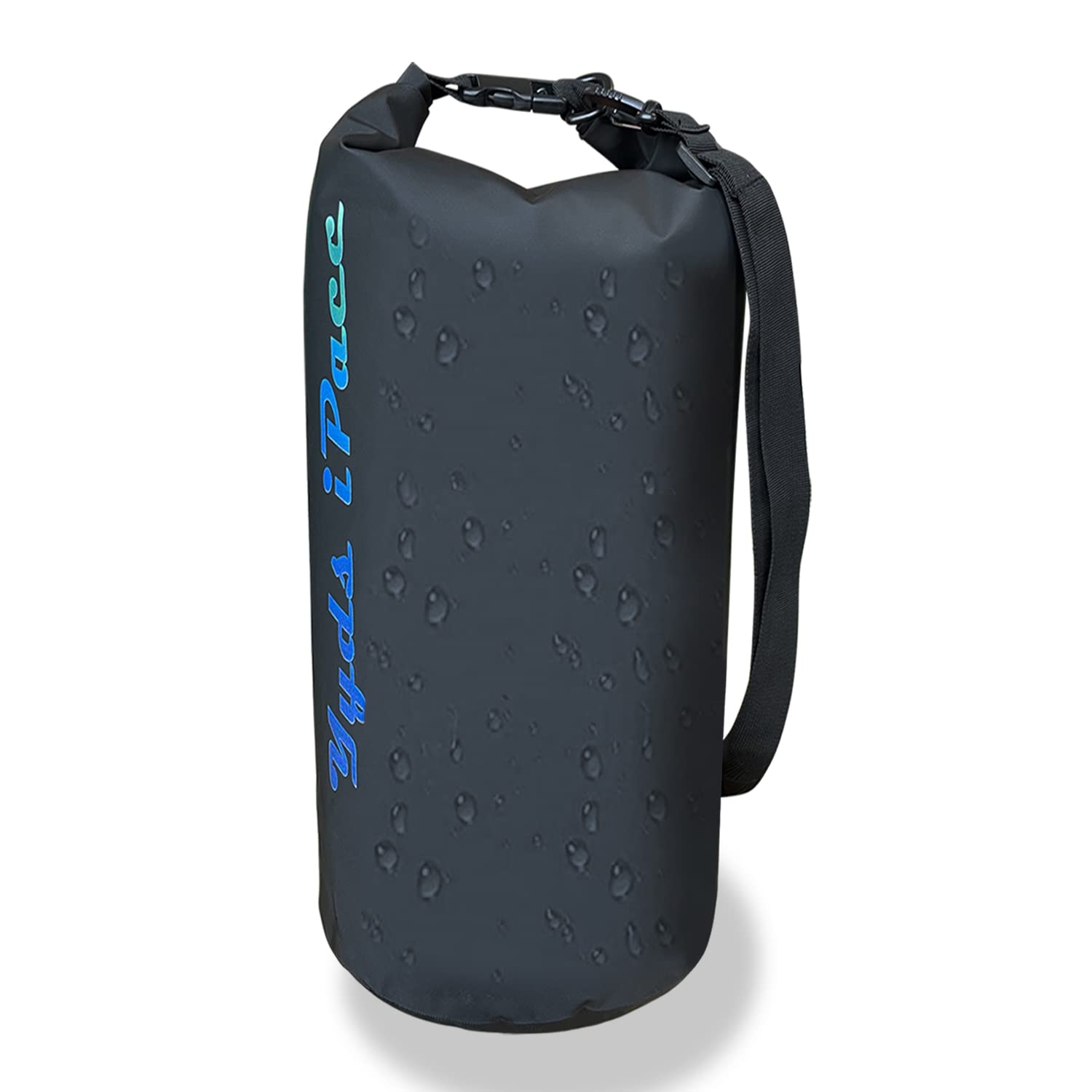 Yyds iPace Waterproof Dry Bag with Adjustable Shoulder Strap, Roll Top Dry Sack for Boating, Kayaking, Swimming, Hiking, Camping, Rafting, Fishing[Black]