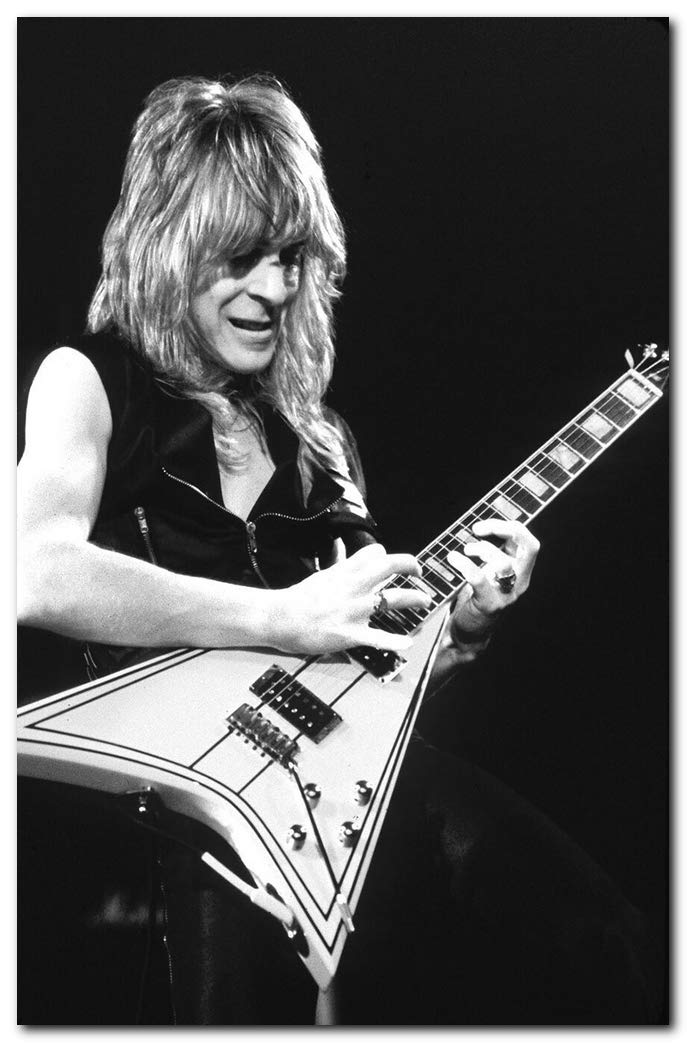 Wall Decor Randy Rhoads Poster (11 x 17 Inches) | Ready to Frame for Office, Living Room, Dorm, Kids Room, Bedroom, Studio, Rare Print