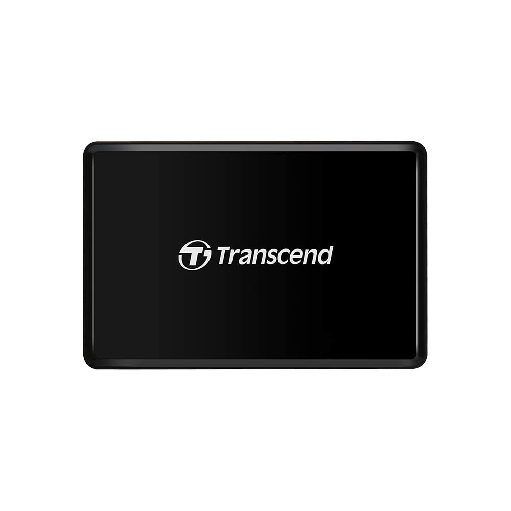 Transcend USB 3.0 Super Speed Multi-Card Reader for SD/SDHC/SDXC/MS/CF Cards (TS-RDF8K),Black
