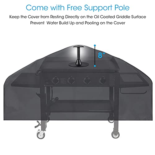 Unicook Griddle Cover, Compatible for Blackstone 36 Inch ProSeries Grill and Members Mark, Flat Top Grill Cover with Sealed Seam, Heavy Duty Waterproof Large Grill Cover 75 Inch, Includes Support Pole