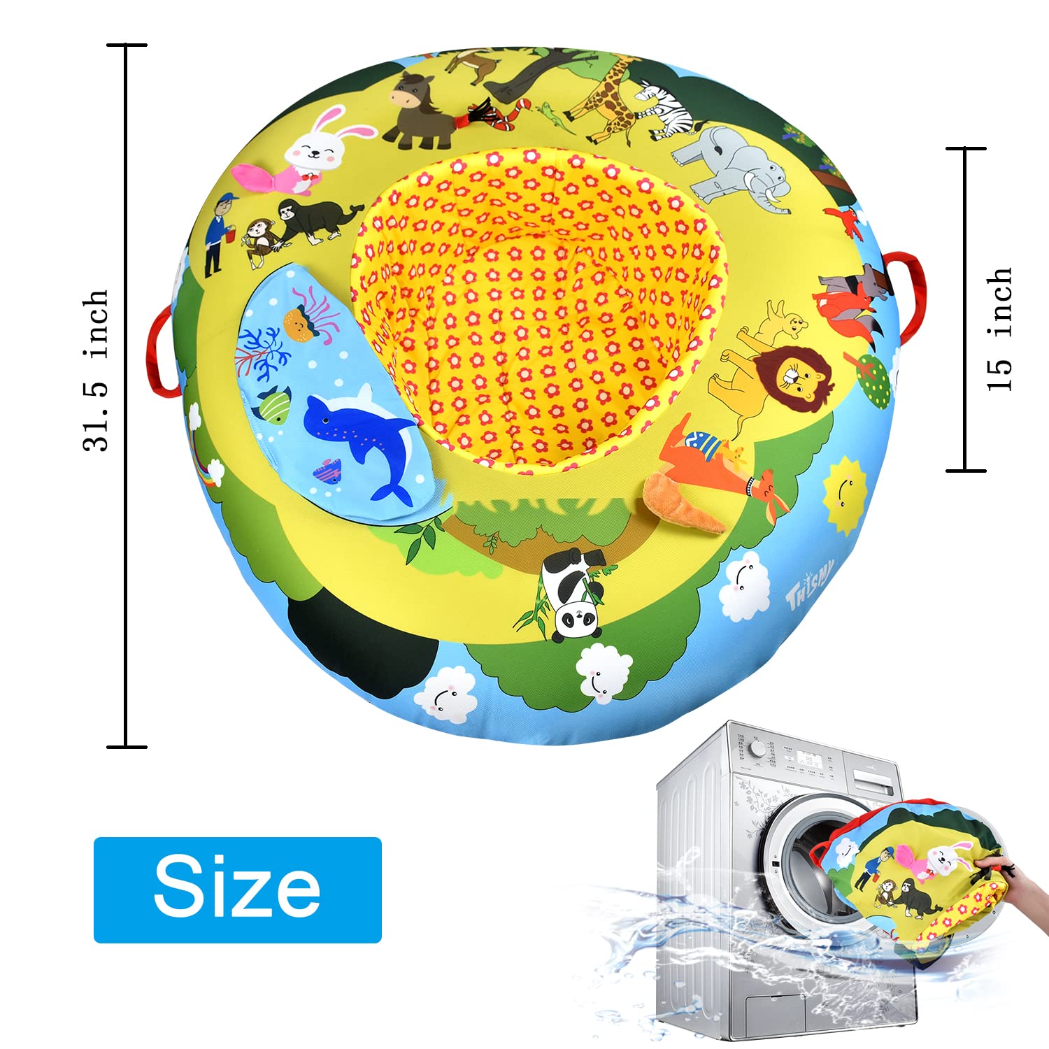 THISMY Baby Toys Activity Center & Play Ring, Sensory Toy