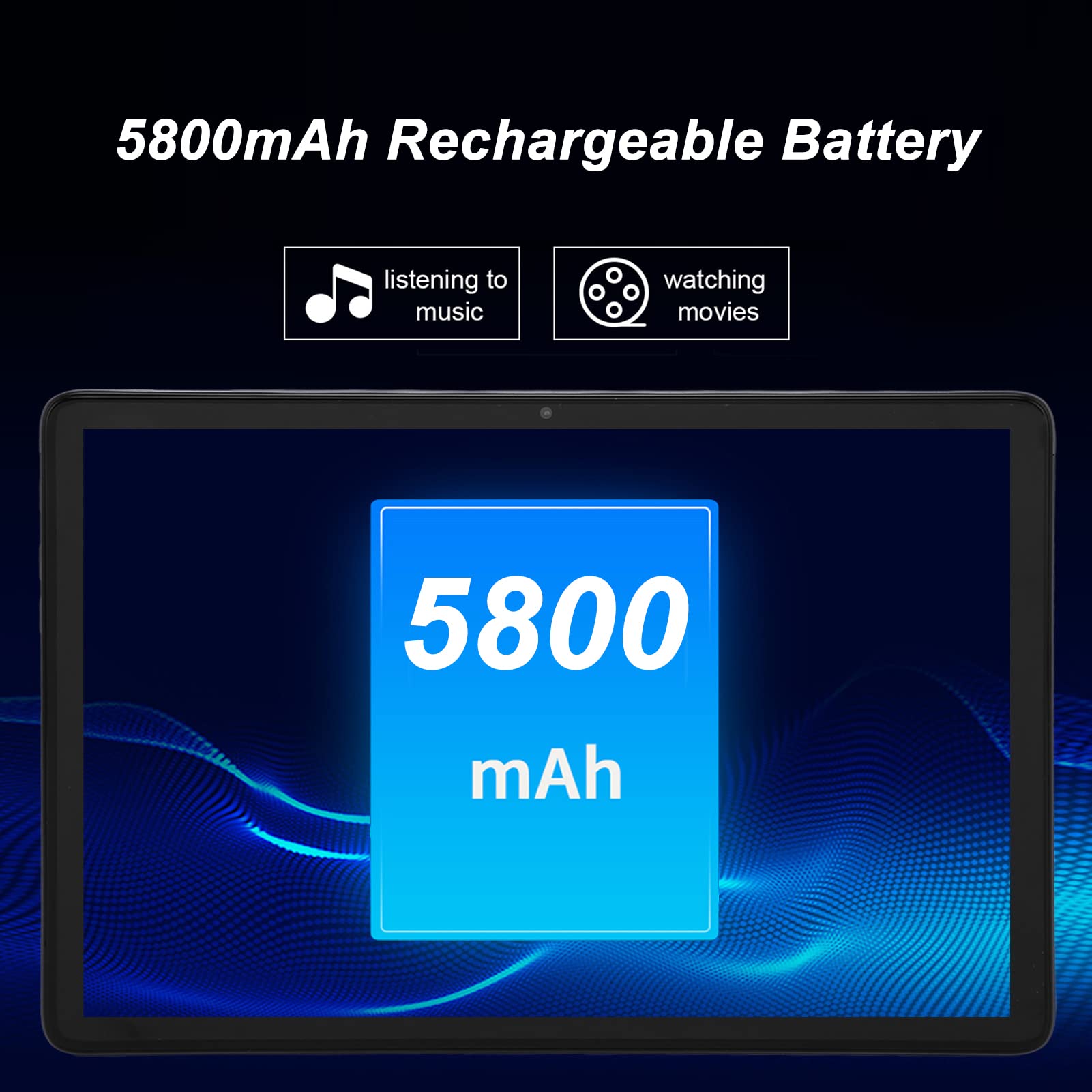 Zopsc 10.1 Inch Tablet, 10.1 Inch HD Display Android Tablet for Kids, 8GB RAM 128GB ROM Octa Core WiFi Tablet, 8MP Front 13MP Rear Camera 5800mAh Battery