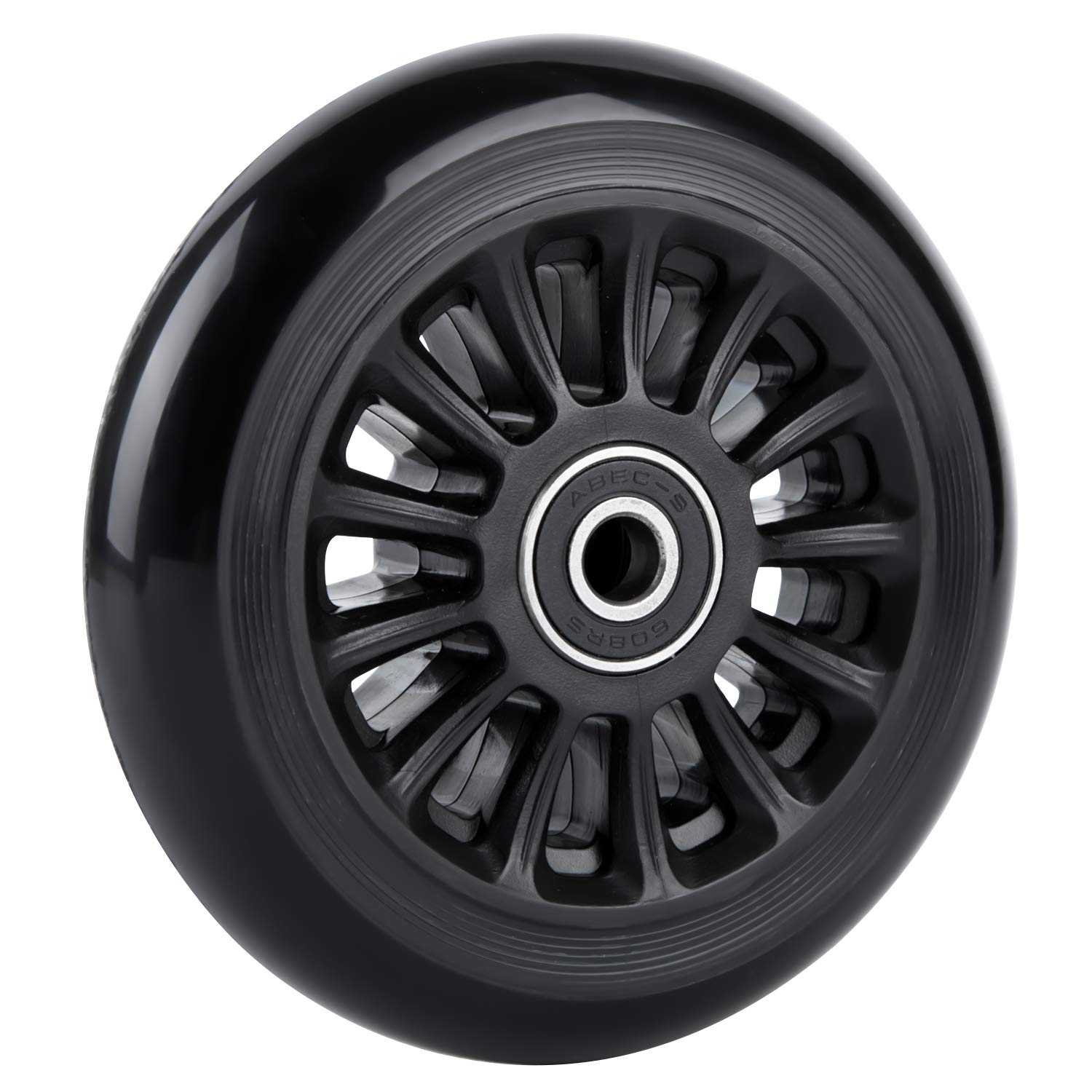 WHEELCOME Polyurethane Replacement Wheels w/Bearings ABEC-9 Compatible with Ezyroller Classic Drifter Junior Drift and Ride-On Toy Scooters (Set of 3)