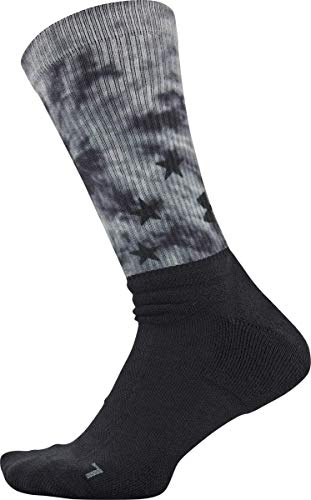 Under Armour Adult Unrivaled Novelty Crew Socks, 1-Pair , Black/Asst , Large