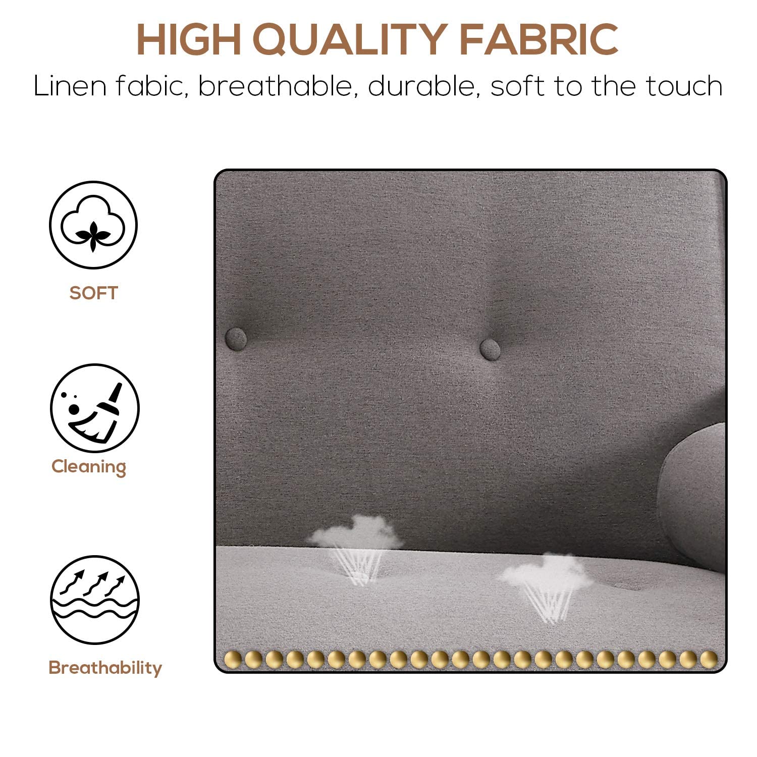 Recaceik Modern Futon Sofa Bed, Convertible Folding Sofa Couch LoveSeat Couch Living Room Folding Sleeper with 2 Pillows Furniture for Small Apartment, Space, Home