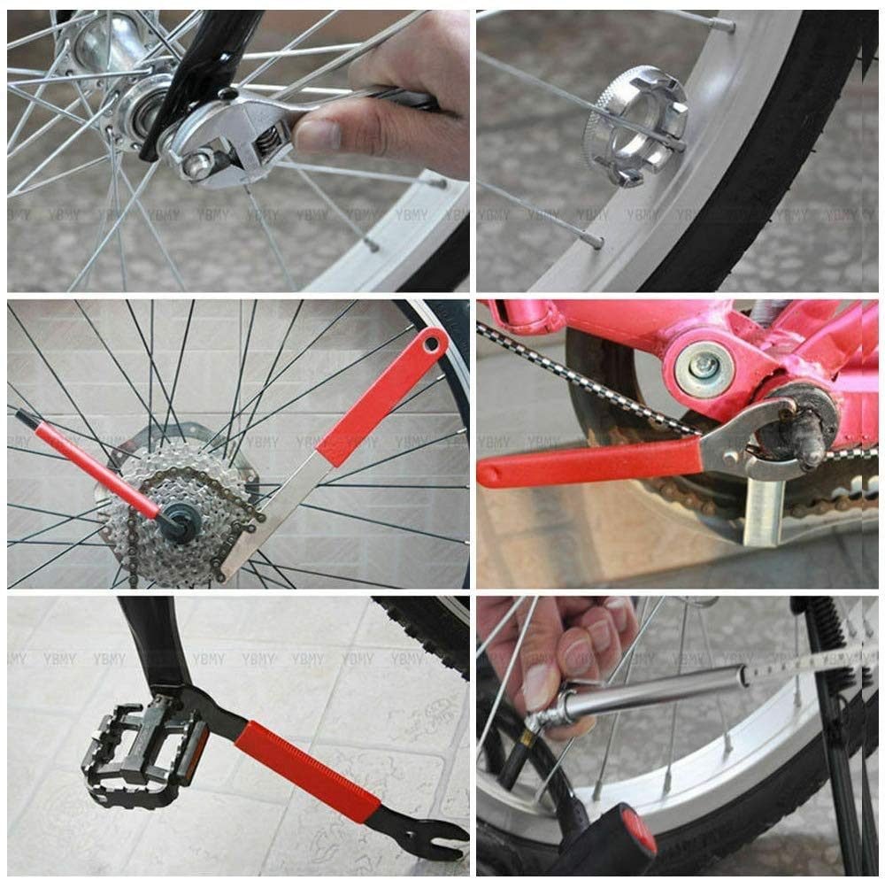 YOUHO HZFJ Bike Chain Tools Set,Bike Link Plier,Chain Breaker Splitter Tool,Chain Checker,Chain Link Connector,Chain Remover/Bracket Remover/Freewheel Remover/Crank Puller Remover