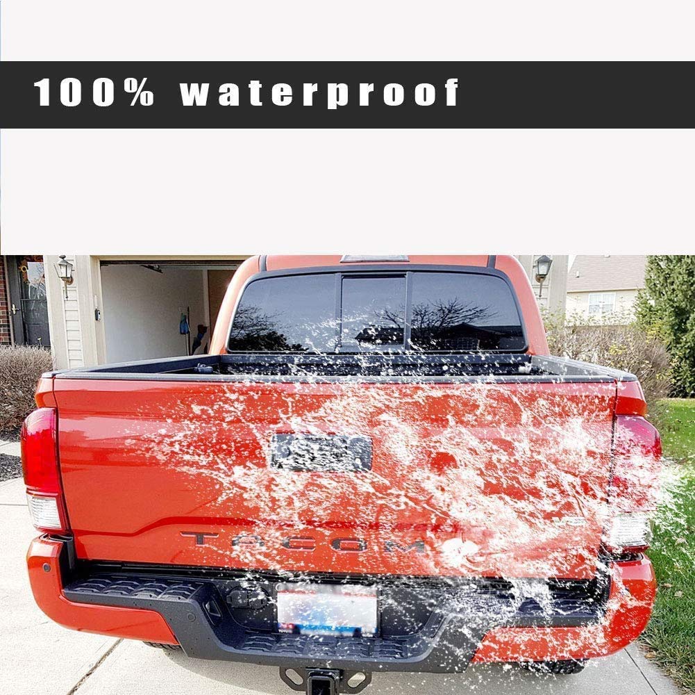 Tailgate Insert Letters Compatible with Tacom 2016-2023 3D Raised Strong Adhesive Decals Letters (Gloss Black)