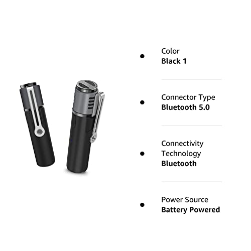 ZealSound Bluetooth 5.0 Lavalier Microphone, 98ft Wireless Range, Noise Cancellation, Portable, Easy to Use, for Phone Calls, Video Recording, Podcasting, Lectures, Interviews, Zoom Meetings