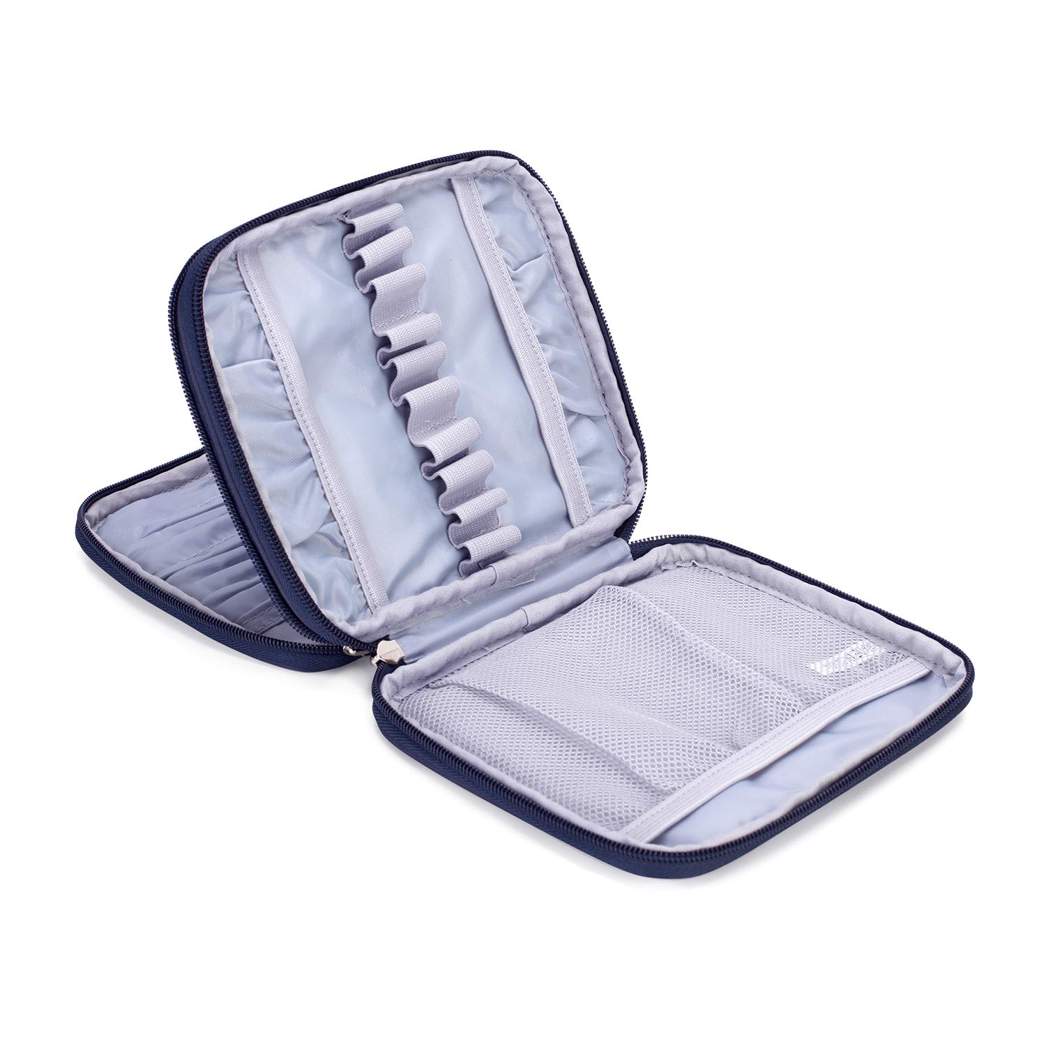 Teamoy Crochet Hooks Case, Aluminum Crochet Hooks Storage Bag for Crochet Kits and Knitting Accessories,Perfect for Beginners and Experienced Crochet Lovers, Owls (Bag Only)