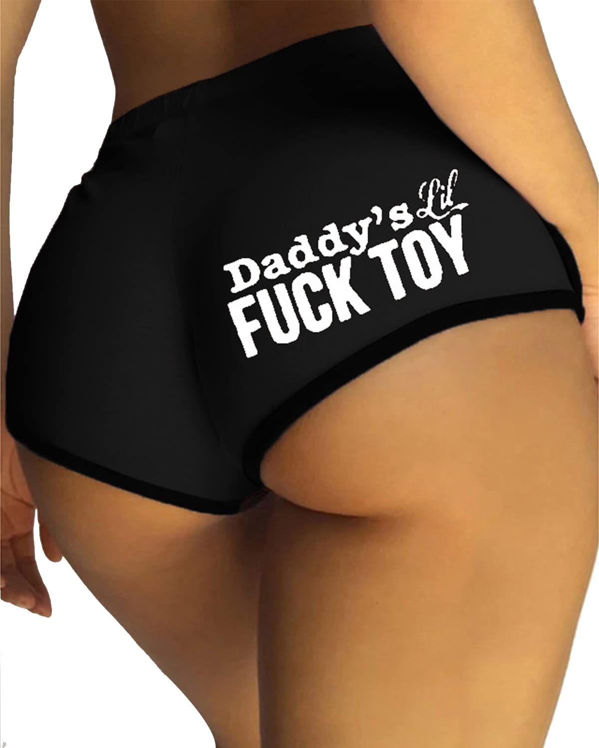 Womens Yoga Booty Shorts Sexy Printed Dance Sport Workout Hot Pants Plus Size Lounge Wear Briefs Phosphor#1 2XL