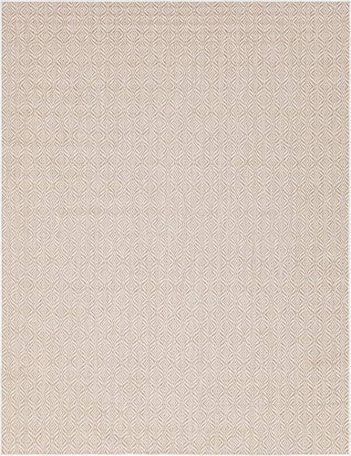 Unique Loom Outdoor Trellis Collection Area Rug - Deco Trellis (9' x 12' Rectangle, Taupe/ Ivory)