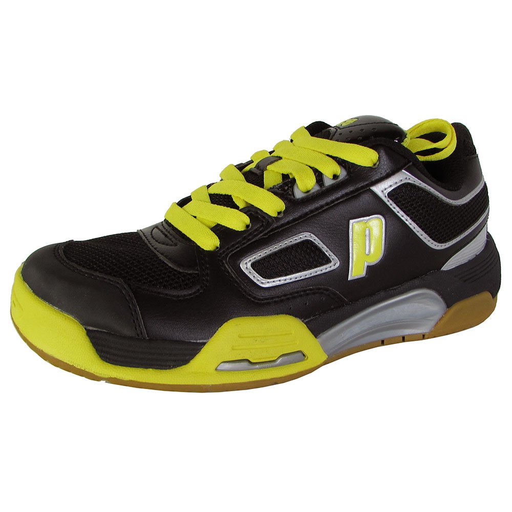 Prince Mens NFS Assault Indoor Court Sneaker Shoes, Black/Yellow, US 5.5