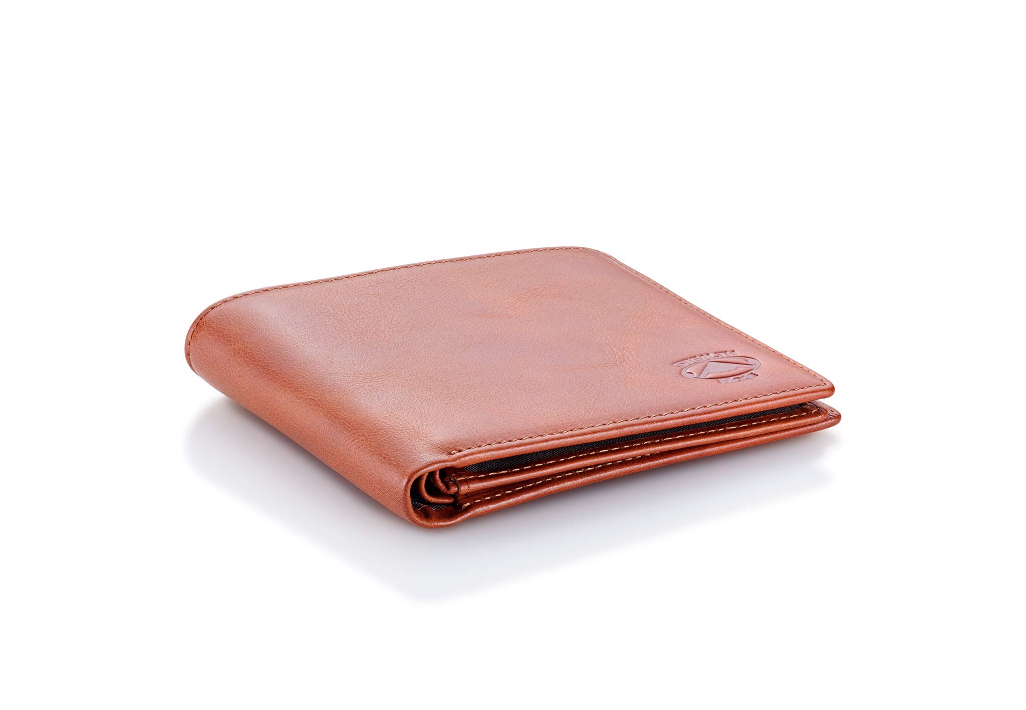 Stealth Mode Leather Bifold Wallet for Men With ID Window and RFID Blocking