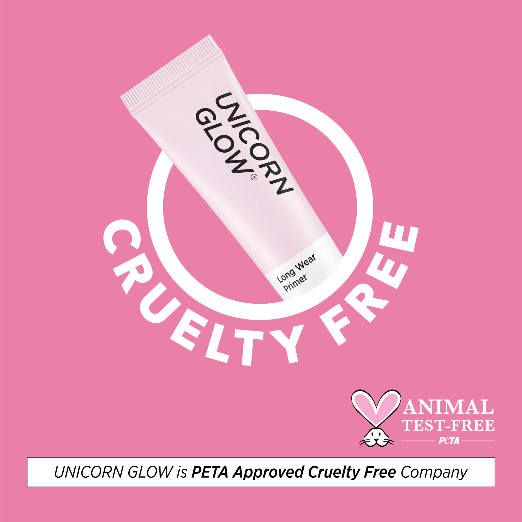 UNICORN GLOW Long Wear Primer - Pore Cover Flawless Poreless Long lasting Face Makeup Base Primer Pore Minimizer, Fine line wrinkle eraser for Normal to Dry skin 1.06 oz./ 30 g