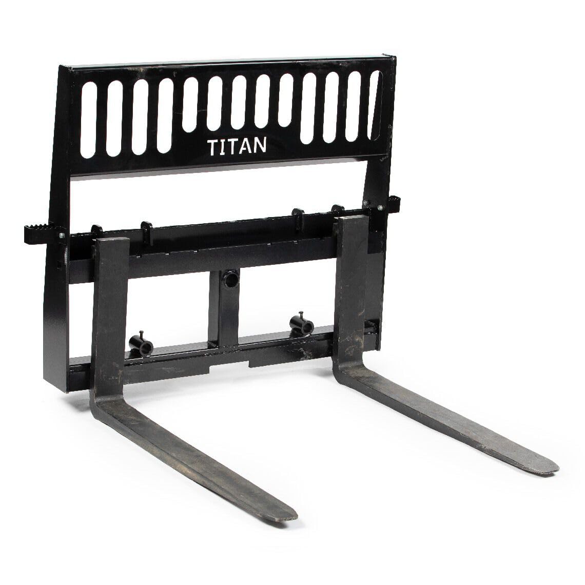 Titan Attachments Pro Duty Pallet Fork Attachment 60" Fork Blades Skid Steer Universal SSQA