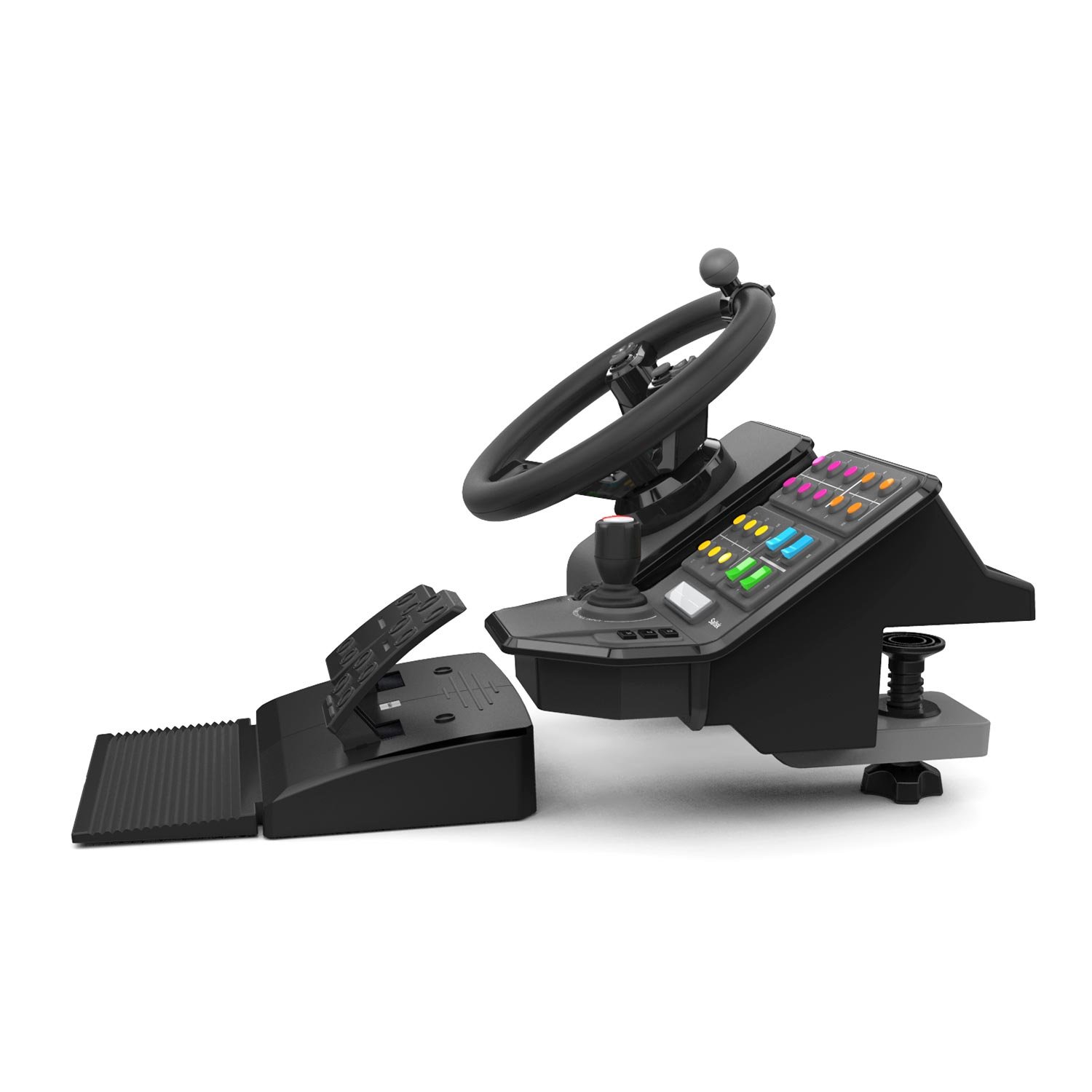 Saitek Farming Simulator Wheel, Pedals, & Vehicle Side Panel Bundle (SCB432160002/01/1)